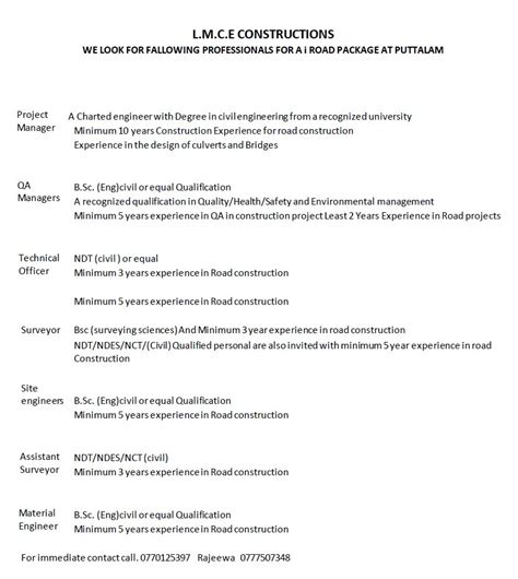 Project Manager Qa Manager Technical Officer
