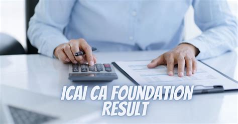 ICAI CA Foundation Result 2023 Check Icaiexam Icai Org