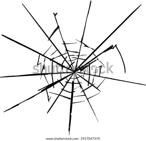 Texture Broken Glass Cracks Abstract Vector Stock Vector Royalty Free