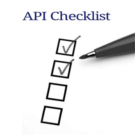 API Checklist For Vendor Assessment