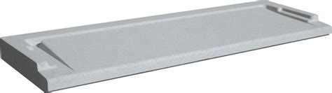Seuil pour porte fenêtre pmr gris 130 x 33 5 cm Réf SEPMR34130G WESER