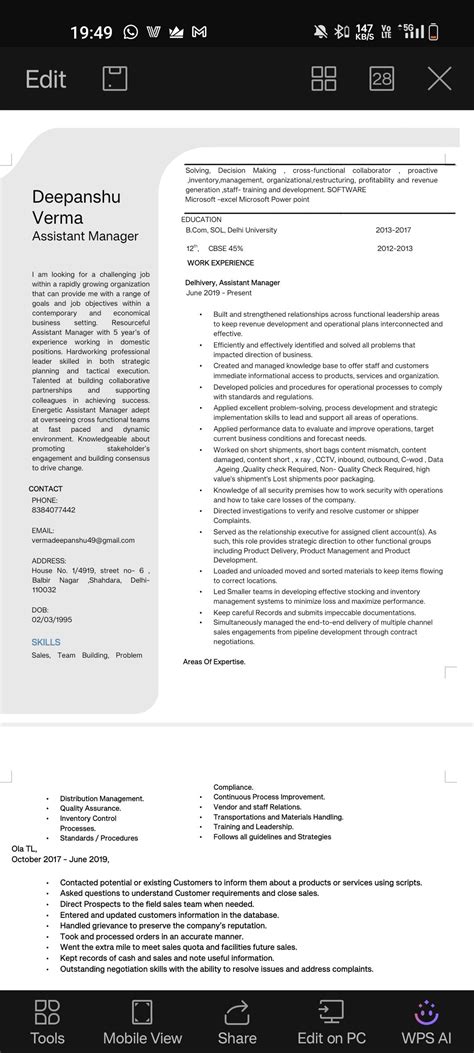 Deepanshu Verma On Linkedin Dear Hiring Team I Am Looking For A Warehouse And Logistics