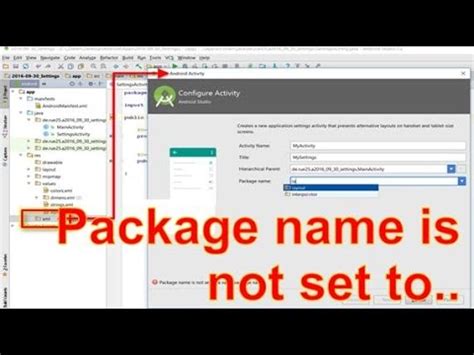 Android Studio Error Package Name Is Not Set To A Valid Package Name YouTube
