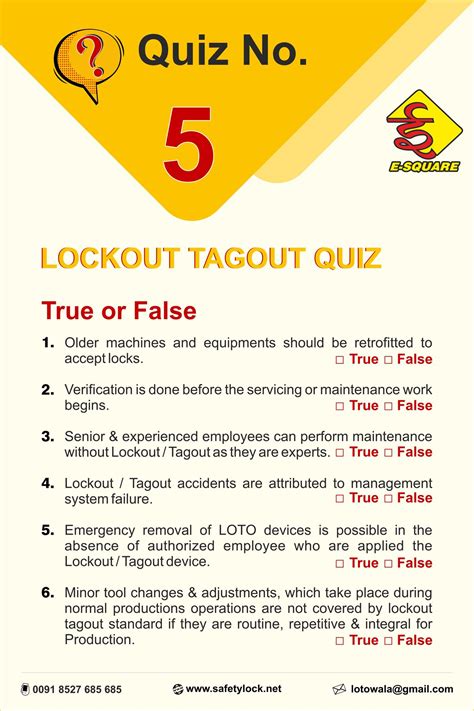 Lockout Tagout Questions And Answers At Louise Armstrong Blog