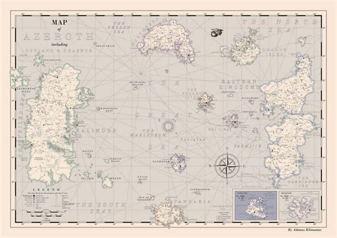 Updated Map Of Azeroth By Klimantas On Deviantart