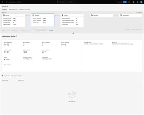 Ui에서 Id에 대한 데이터 흐름 모니터링 Adobe Experience Platform Ui에서 Id에 대한 데이터 흐름 모니터링 Adobe Experience Platform