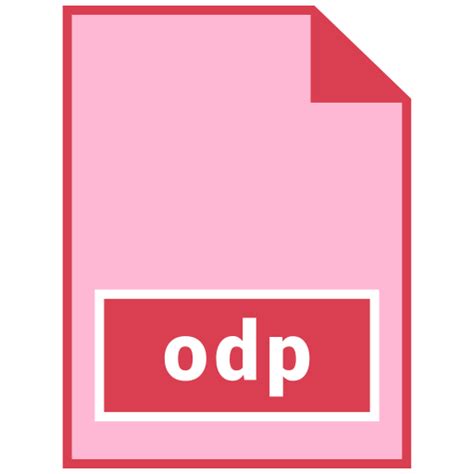 File Format Odp Icon Download On Iconfinder On Iconfinder