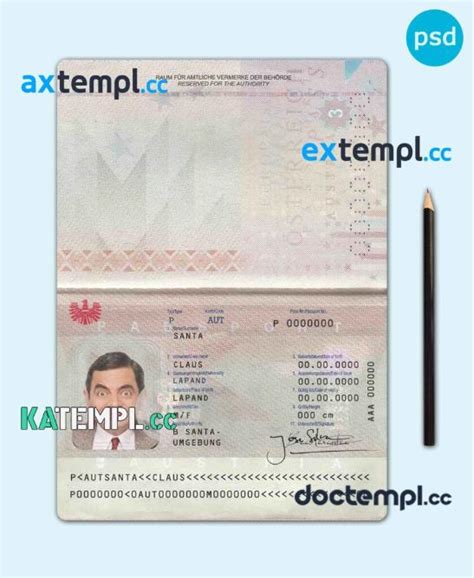 Sample Azerbaijan Passport Template In Psd Format Version 2 Download