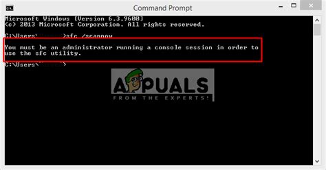 Fix You Must Be An Administrator Running A Console Session In Order To