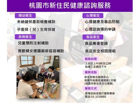 新住民免費健康諮詢 桃園衛生局推廣通譯服務 桃竹苗 地方 Nownews今日新聞