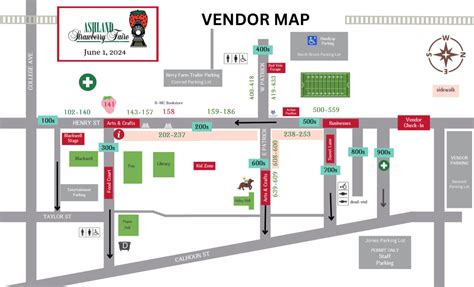 Vendor Map Ashland Strawberry Faire