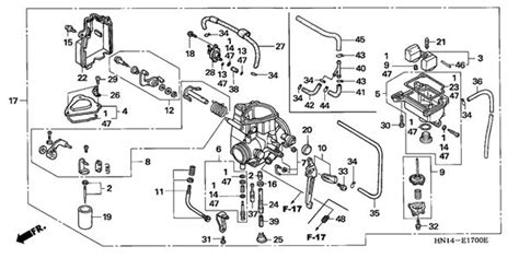 2004 Honda Rancher 350 Carburetor Hose Diagram