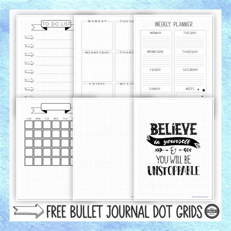 Free Printable Dot Grid Paper For Bullet Journal Grid Paper Printable