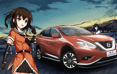 Wallpaper Anime Girls Car Kantai Collection Fubuki Kancolle