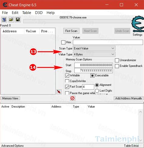 Tải Cheat Engine Công cụ thay đổi số tăng tốc chơi game taimienphi v