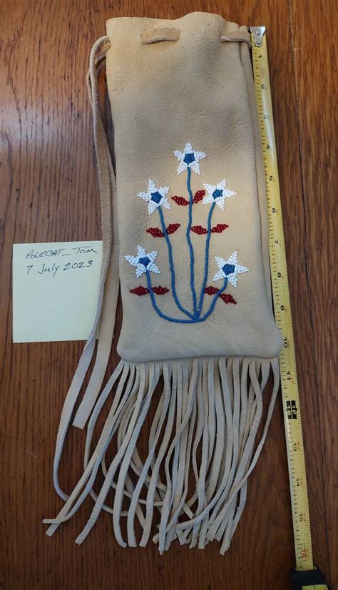 SOLD Plains Style Beaded Tobacco Bag The Muzzleloading Forum