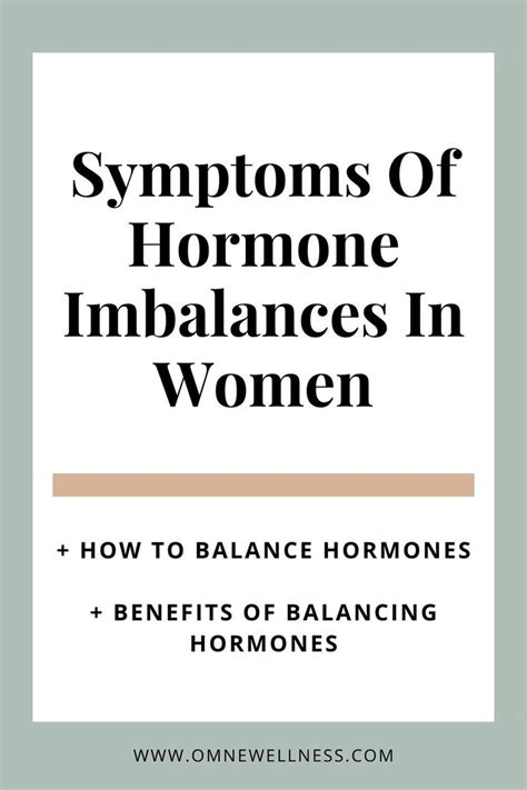 Symptoms Of Hormone Imbalances In Women Female Hormone Imbalance