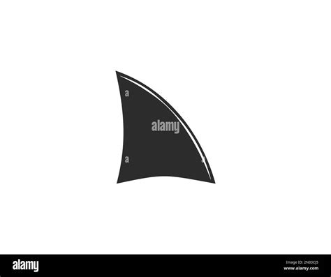 Shark Fin Icon Vector Illustration Stock Vector Image And Art Alamy