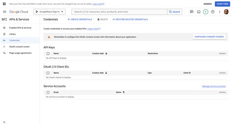 Obtaining A Google OAuth Client ID DEV Community