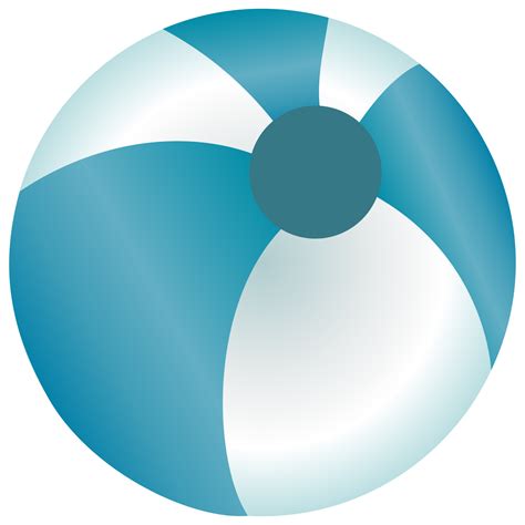Isolate Summer Blue Beach Ball Elements Png 27120012 Png