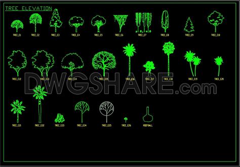 35trees Autocad Blocks Free Download