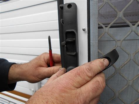 Replacing An RV Entry Door Handle Without A Hitch