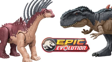 Jurassic World Epic Evolution Mapusaurus And Bajadasaurus Toy Youtube