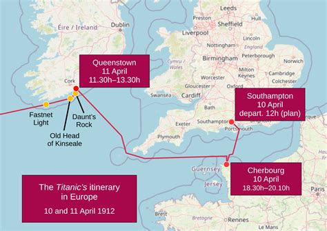 File 1912 Titanic Itinerary Europe En Svg Wikimedia Commons