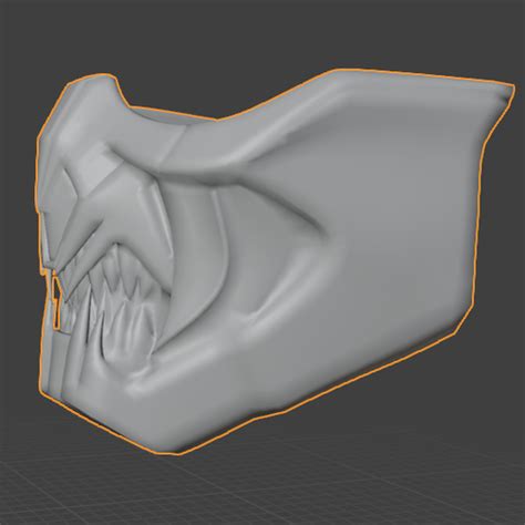 Stl File Noob Saibot Mask Disordered Brother Mortal Kombat 1 🎨 ・design