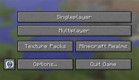 Old Style 1 4 7 Main Menu Texture Pack Button Minecraft Mod
