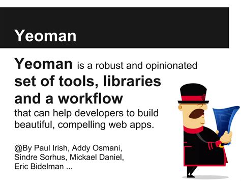 grunt js and yeoman continous integration ppt