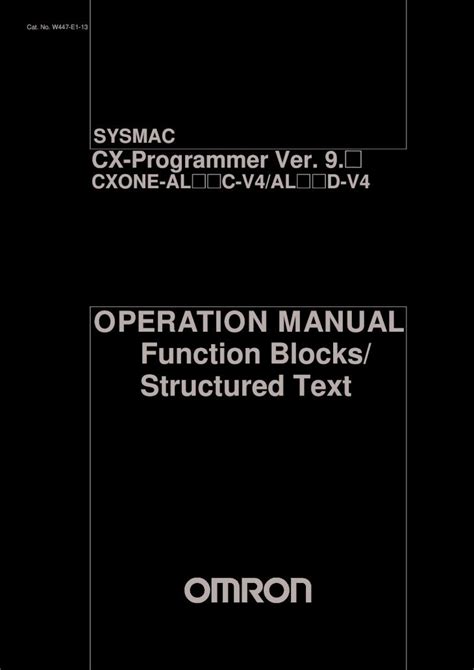 pdf operation manual function blocks structured textomronkft hu