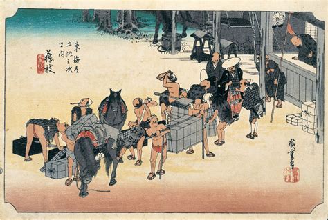 藤枝 人馬継立東海道五十三次知足美術館