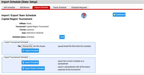 Import Schedule