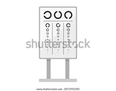Illustration Visual Acuity Test Chart Stock Vector Royalty Free Shutterstock