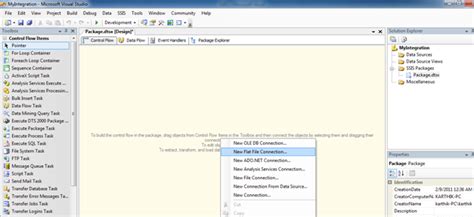 Sql Server Integration Services Ssis Part 1 Basics Of Ssis And Creating Packages Codeproject