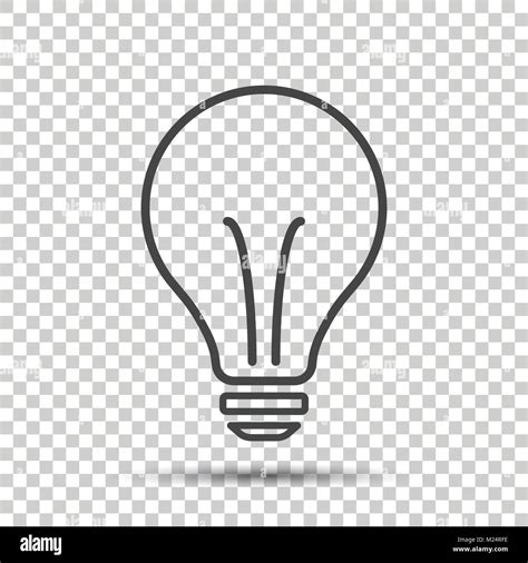 Halogen Lightbulb Icon Light Bulb Sign Electricity And Idea Symbol Thin Line Icon On Isolated