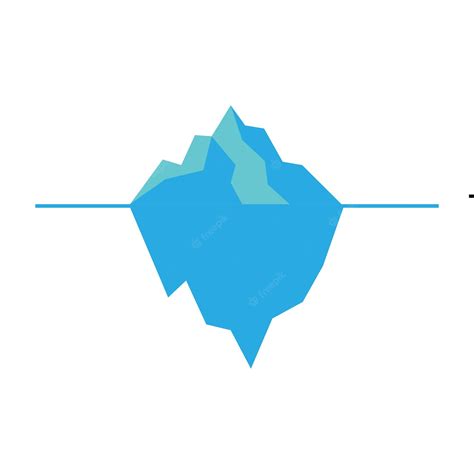 Icono De Iceberg Simple Vector Premium