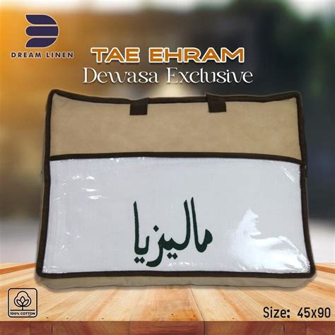Kain Ehram Dewasa Tae Haji Dan Umrah Dewasa Dan Budak 100 Kapas Dobby Kain Ihram Exclusive