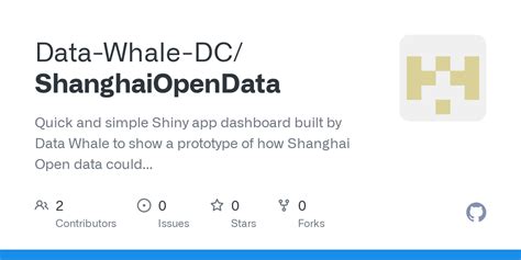 GitHub Data Whale DC ShanghaiOpenData Quick And Simple Shiny App Dashboard Built By Data