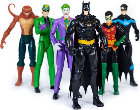 Duży Zestaw 6w1 Dc Comics Duże Figurki Batman Robin Nightwing Joker