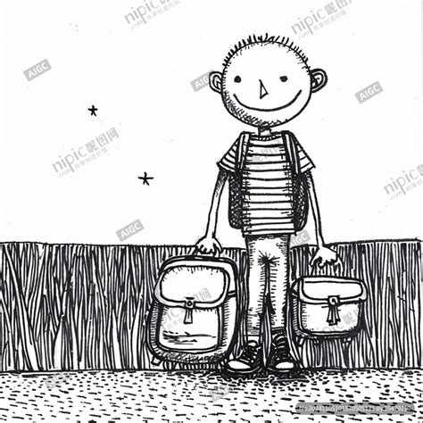 Ai创作图手绘漫画卡通男孩 背着书包上学去 男孩背影铅笔画 背后的书包 漫画手绘卡通男孩 手绘漫画男孩 第一次回家 拎着公文包的爸爸 书包画 丢失的行李 我去上学校 大包小包的行李 爸爸把我变