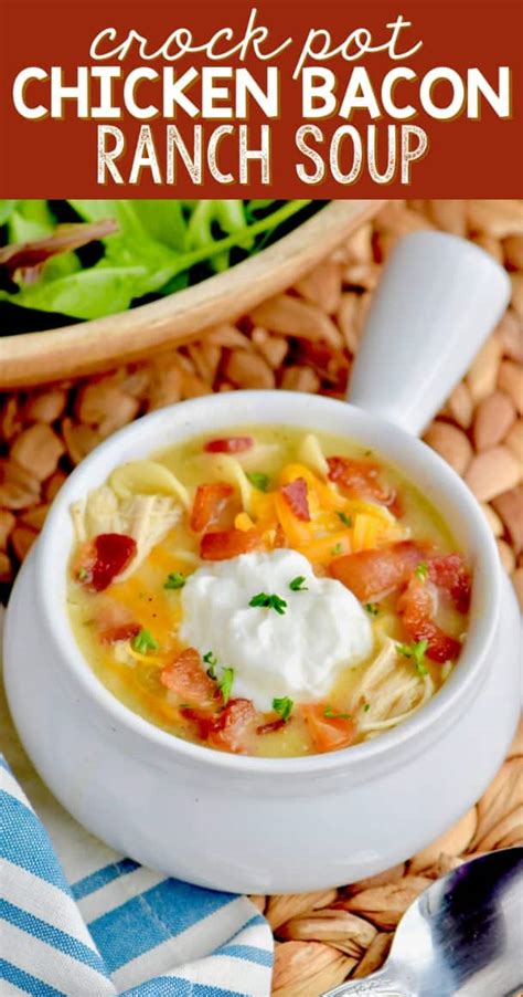 Crock Pot Chicken Bacon Ranch Soup Simple Joy