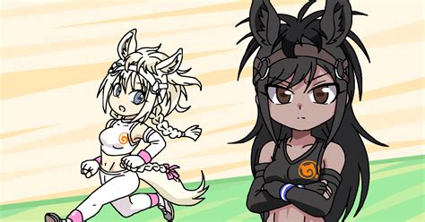 けものフレンズ サラブレッドあおかげ・サラブレッドしろげ Srdのイラスト Pixiv