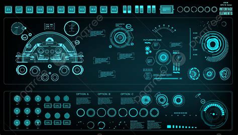 Futuristic Virtual Graphic Touchuser Interface Vector Circle Innovation Vector Vector Circle
