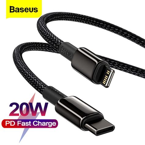 Baseus Usb C Cable For Iphone Xr Pd W W Fast Charge For Iphone Se Usb Type C Cable