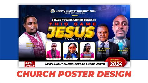 PIXELLAB Tutorial How To Design A Church Crusade Poster Using Your Smartphone YouTube