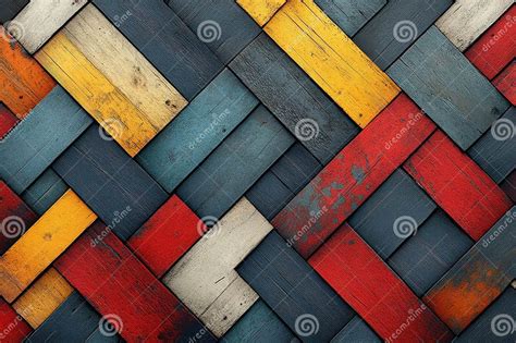 Colorful Modern Rectangular Pattern Creating An Abstract Artistic Background Design Stock Image
