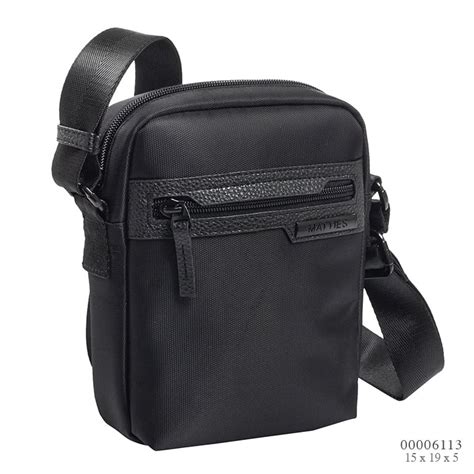 Bolso bandolera unisex pequeño de nylon Temprado