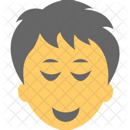 Smiling Icon Download In Flat Style